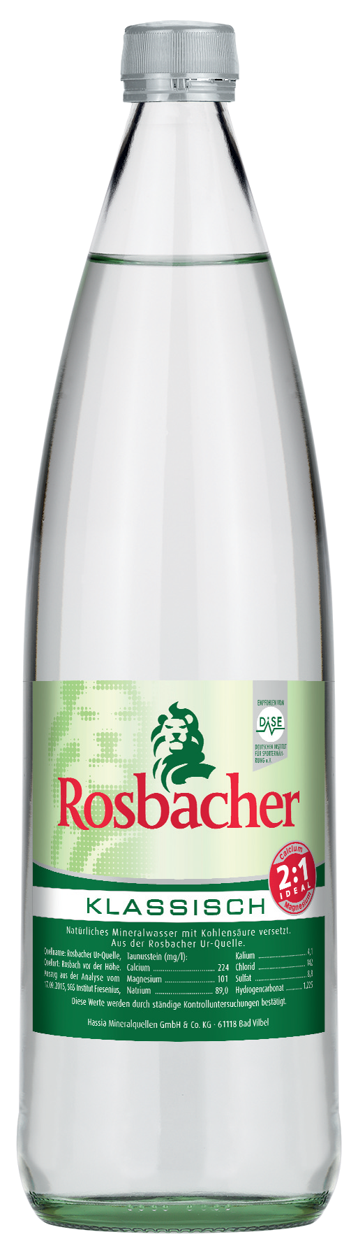 Rosbacher Klassisch 1L Glas · Maruhn – Welt der Getränke